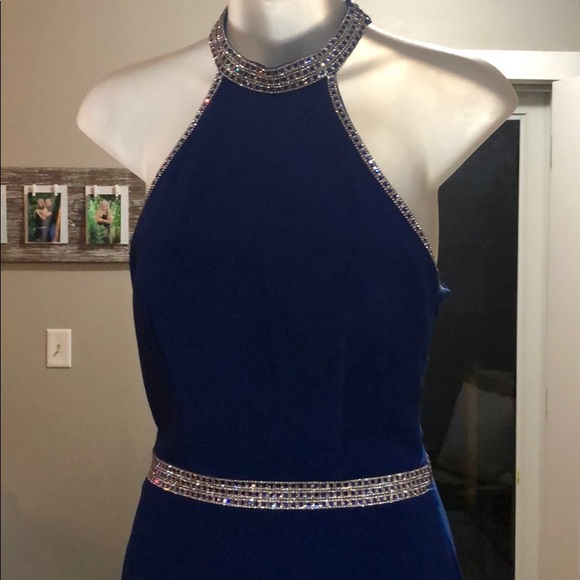 Dresses | Royal Blue And Silver Prom Dress | Poshmark